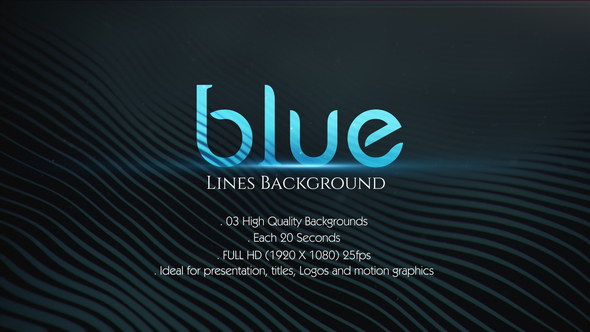 Blue Lines Backgrounds Pack, Motion Graphics | VideoHive