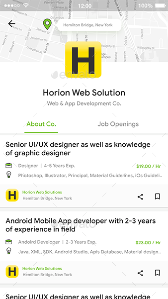 Job Classifieds App UI Kit| HR & Recruitment| Job Search App UI Kit ...
