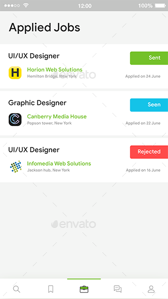 Job Classifieds App UI Kit| HR & Recruitment| Job Search App UI Kit ...