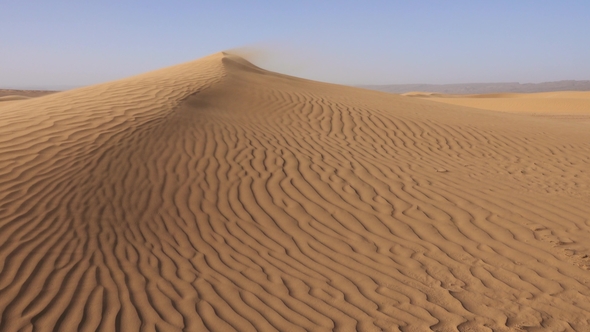 Sand Blowing in Sand Dunes Wind, Sahara Desert, Stock Footage | VideoHive