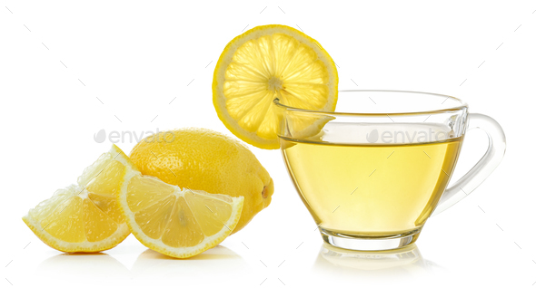 glass of lemon tea on white background Stock Photo by sommai | PhotoDune