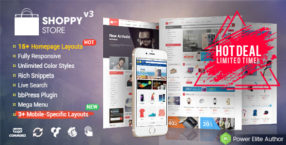 ShoppyStore - Multi-Purpose Responsive WooCommerce Theme (15+ Homepages & 3 Mobile Layouts ...