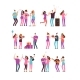 People Groups at Family Birthday Party, Vectors | GraphicRiver