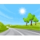 Road Going into the Distance, Vectors | GraphicRiver