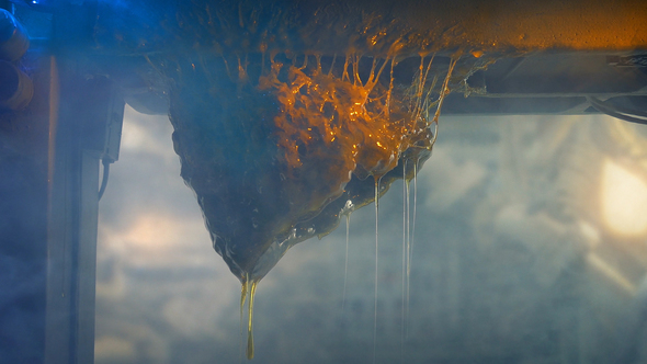 Alien Egg Dripping In Flashing Lights And Smoke, Motion Graphics ...