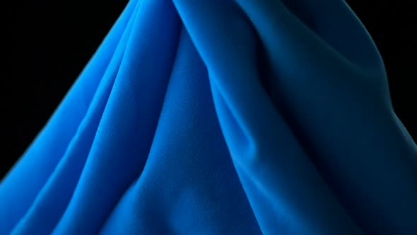 Flowing blue cloth, Slow Motion, Stock Footage | VideoHive