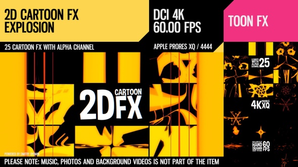 2D Cartoon FX (Explosion Set 2), Motion Graphics | VideoHive