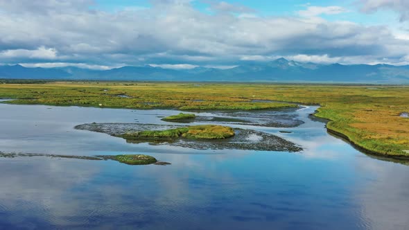 Avacha River Delta on Kamchatka, Stock Footage | VideoHive