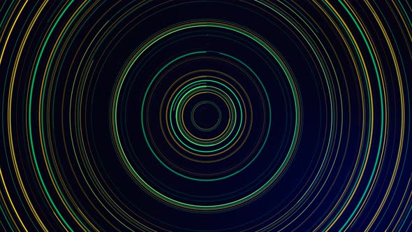 Abstract Lines In Circles Background, Motion Graphics | VideoHive