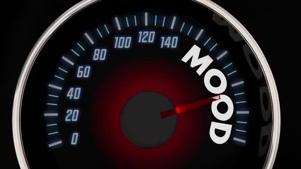 Mood Speedometer Sentiment Rising Good Feeling, Motion Graphics | VideoHive