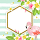 Floral Tropical Banner with Flamingo, Vectors | GraphicRiver