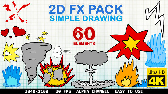 2D FX Pack Simple Drawing, Motion Graphics | VideoHive