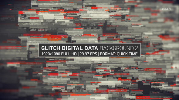 Glitch Digital Data Backgrounds 2, Motion Graphics | VideoHive