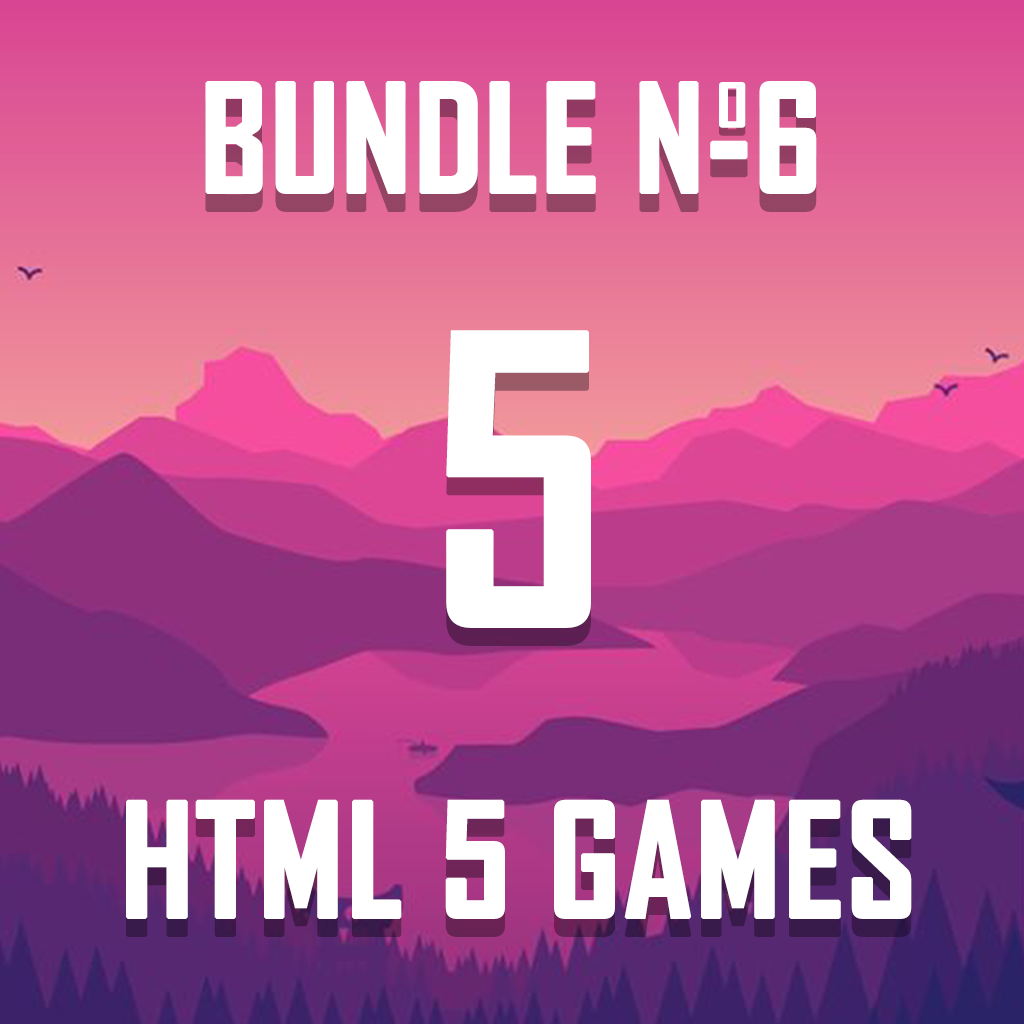 5 HTML5 Games + Mobile Version!!! BUNDLE №6 (Construct 2 / CAPX) by HTML5-Games