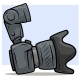 Cartoon Digital Photo Camera with Big Lens, Vectors | GraphicRiver