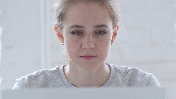 Young Woman Smiling As Looking at Camera at Work, Stock Footage | VideoHive