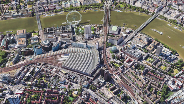 4K Flying Over London City, Motion Graphics | VideoHive