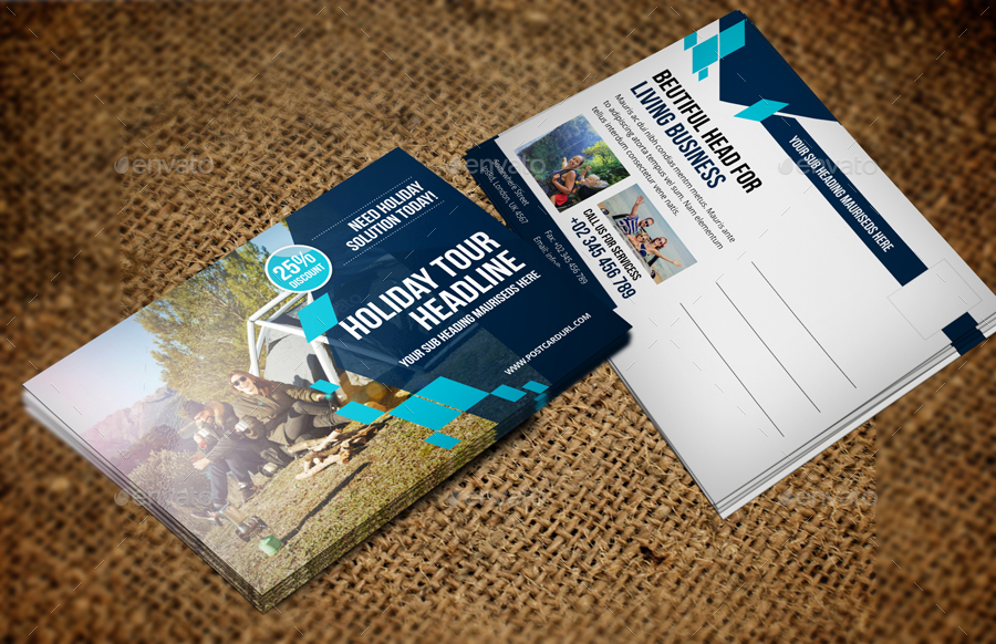 Multipurpose Postcard Design v2, Print Templates | GraphicRiver