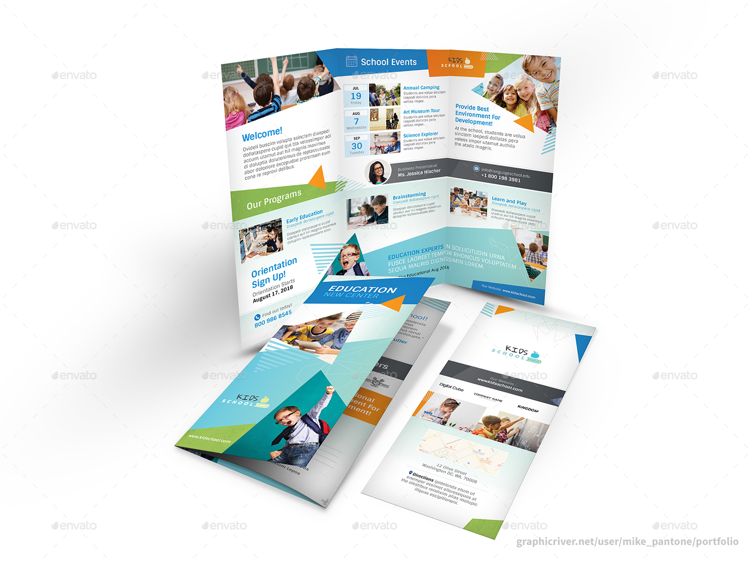 Education Trifold Brochure 11, Print Templates | GraphicRiver