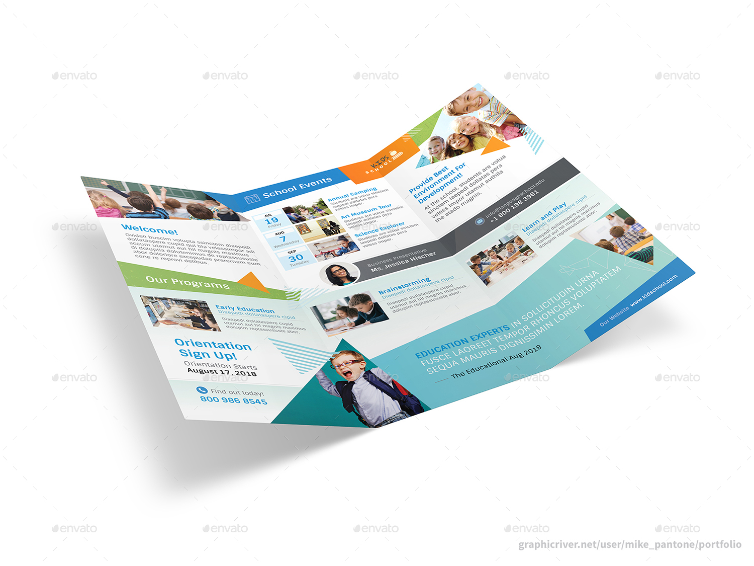 Education Trifold Brochure 11, Print Templates | GraphicRiver