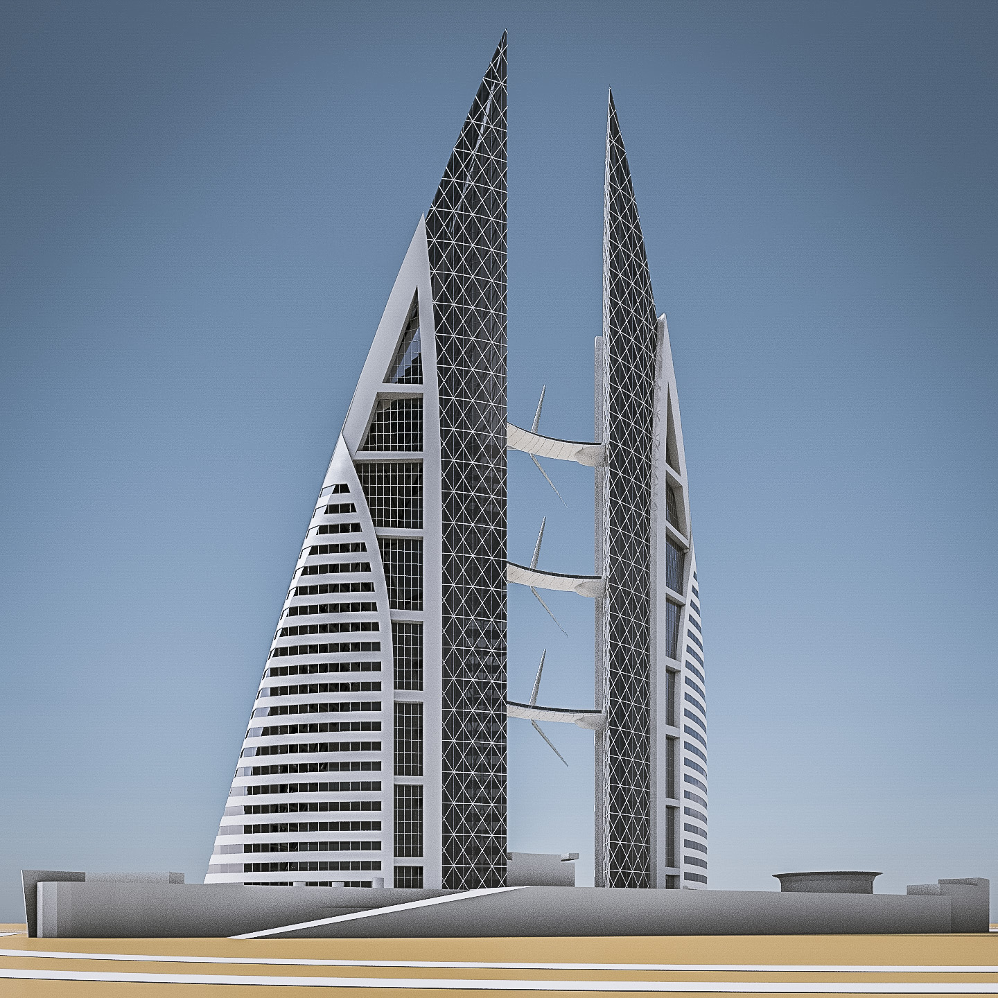 Gulf Buildings Set - 4 Pack by harumscarum | 3DOcean