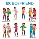 Ex Boyfriend, Girlfriend Vector. Past Relationship, Vectors | GraphicRiver