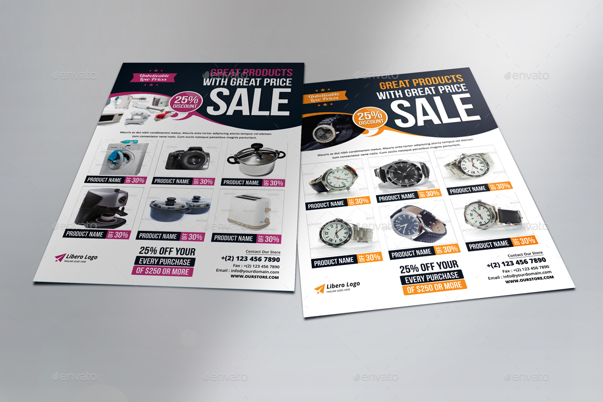 Product Promotion Flyer Design v2, Print Templates | GraphicRiver