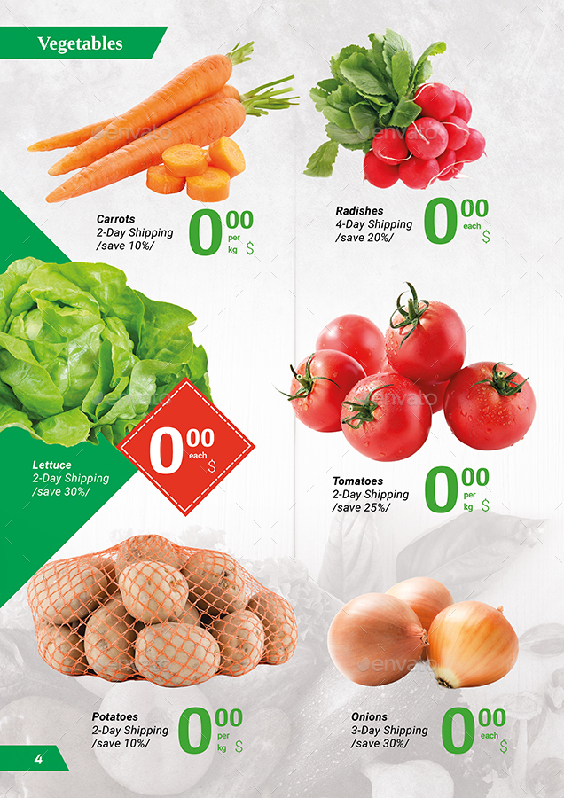 Food Brochure Template, Print Templates | GraphicRiver