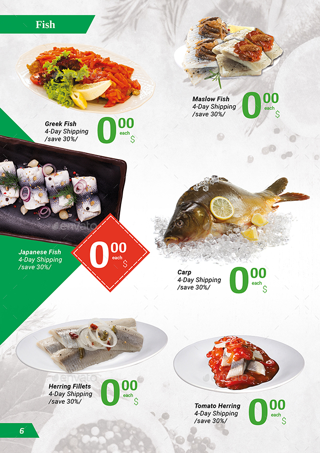 Food Brochure Template, Print Templates | GraphicRiver