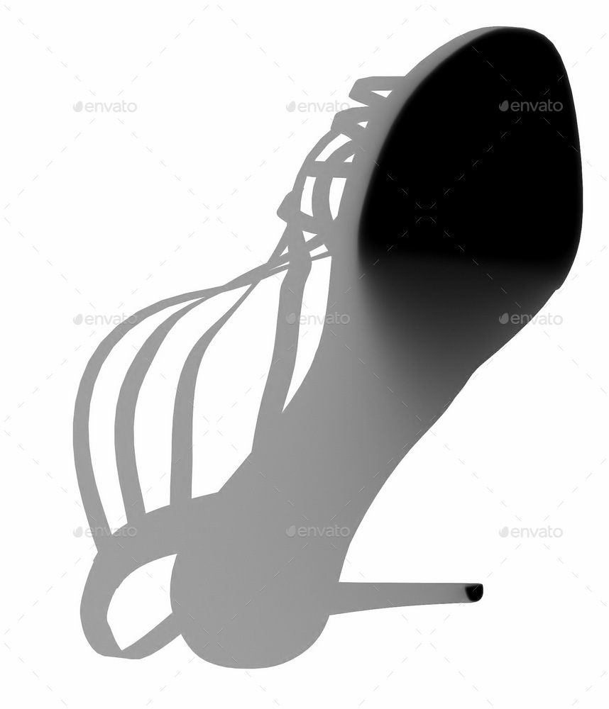 3D Shadow - Shoes 01 by Tyrian_Purple | 3DOcean