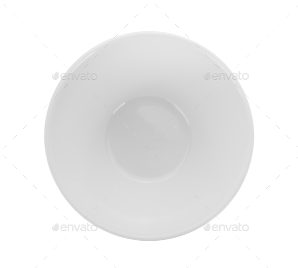 bowl on white background. top view Stock Photo by sommai | PhotoDune