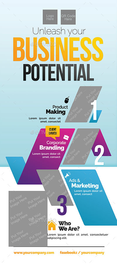 Business Roll Up Banner, Print Templates | GraphicRiver