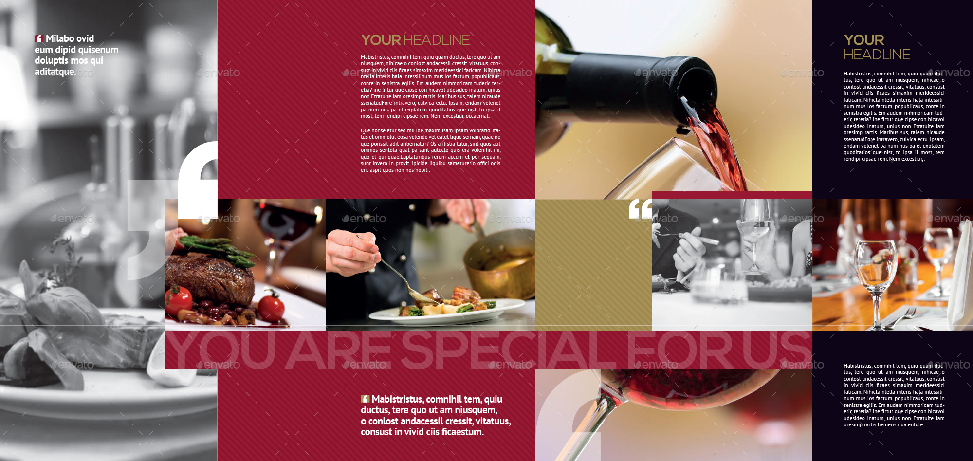 Restaurant Cafee Brochure Trifold 3xA4, Print Templates | GraphicRiver