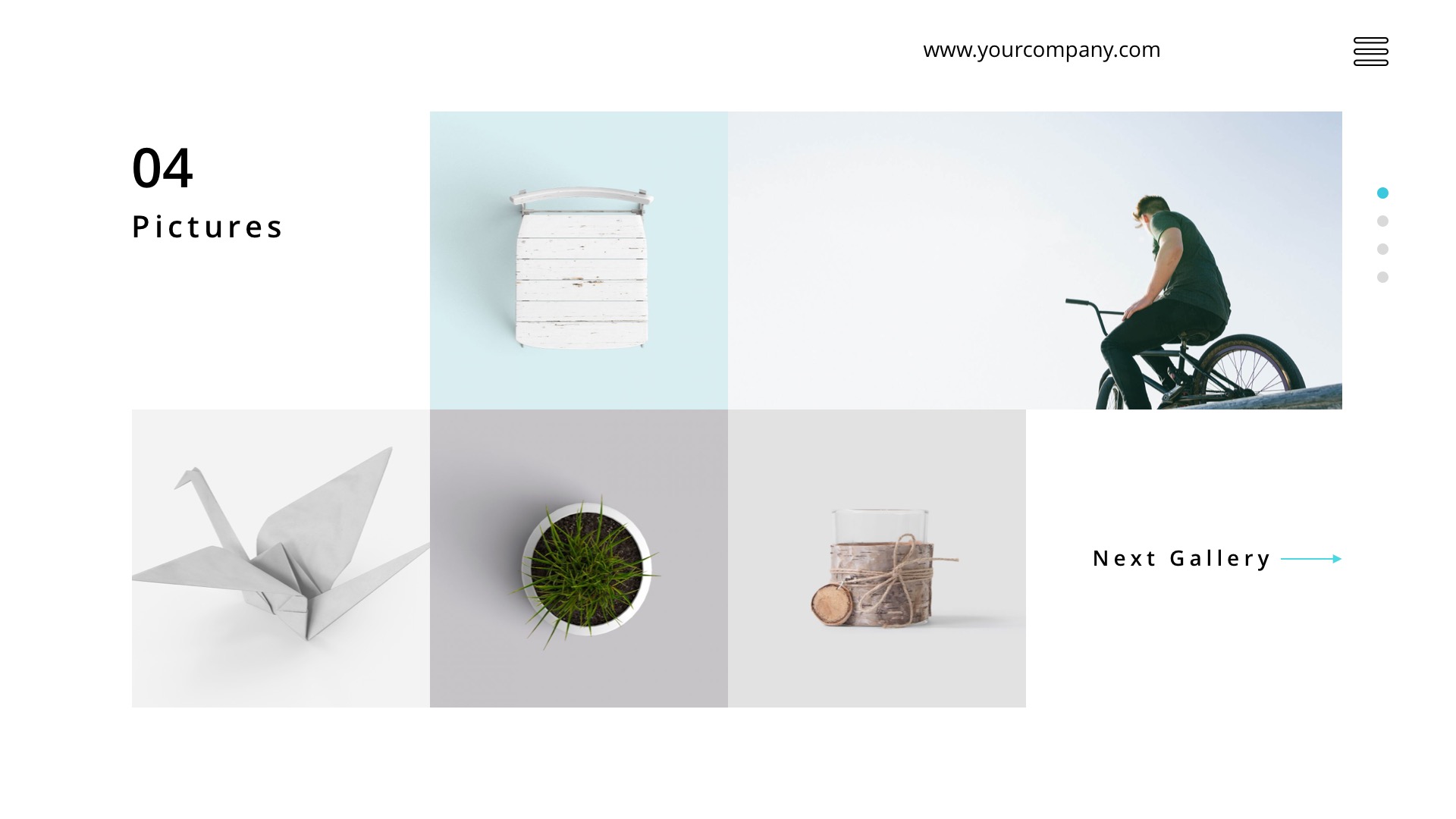 Original Minimal & Model Powerpoint Template, Presentation Templates