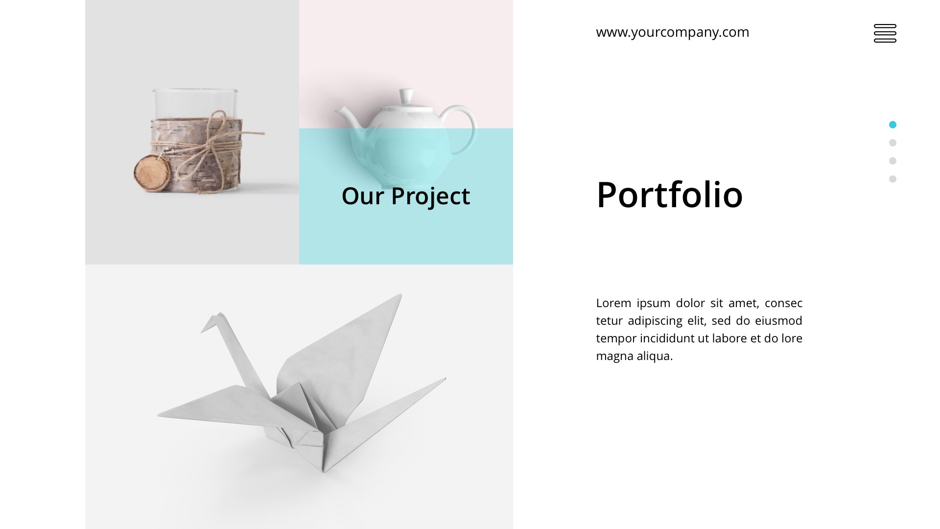 Original Minimal & Model Powerpoint Template, Presentation Templates