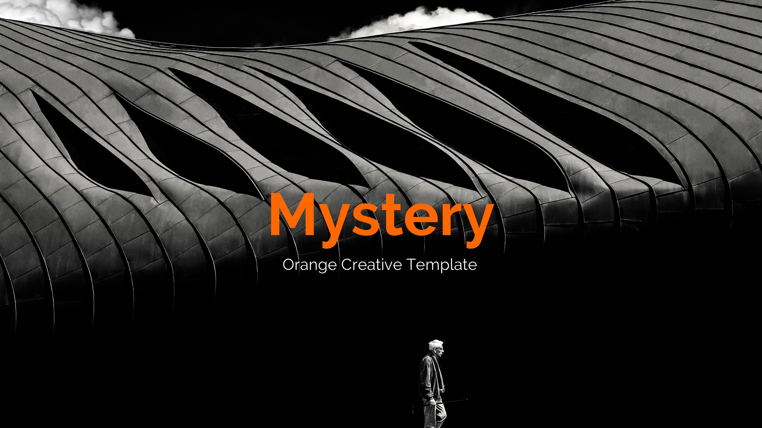 Mystery - Orange Creative Google Slide Template, Presentation Templates