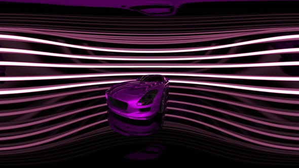 Rotate Luxury Sport Car in Virtual Reality, Motion Graphics | VideoHive