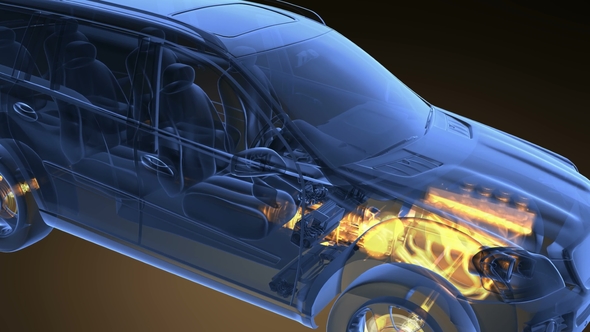 Transparent Car Rotate, Motion Graphics | VideoHive