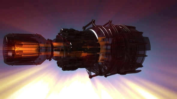 Loop Rotate Jet Engine Turbine, Motion Graphics | VideoHive