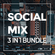 Social Mix 3 in 1 Bundle Powerpoint Template, Presentation Templates