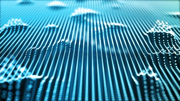 Blue Colorful Modern Design of Sound Wave , Motion Graphics | VideoHive