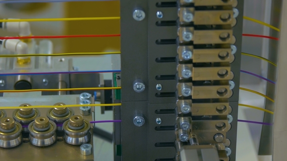 Part of the Automatic Line for the Production of Computer Cables and ...