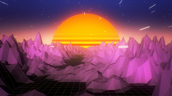 80s Retro Terrain, Motion Graphics | VideoHive