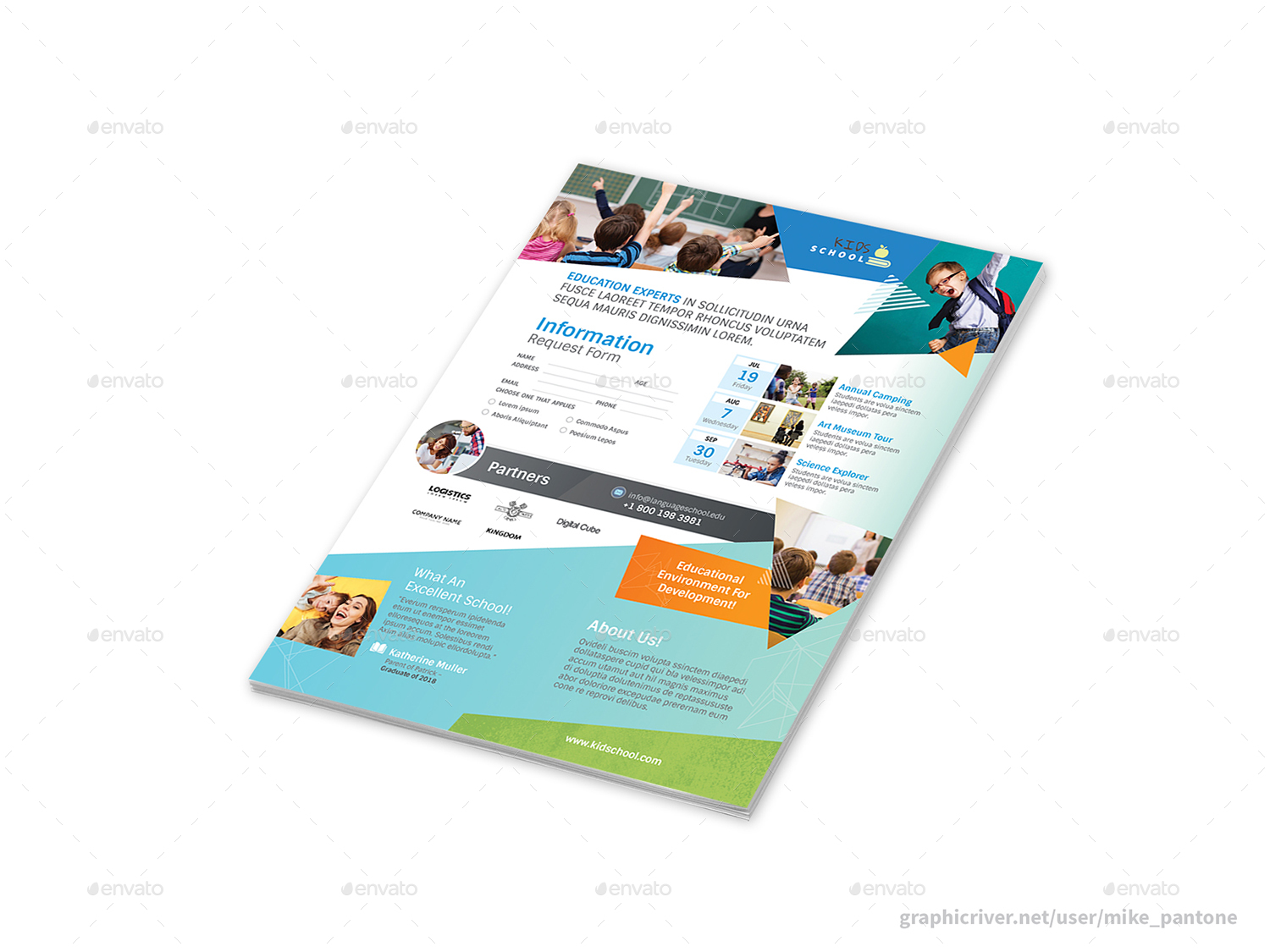 Education Flyers 11– 4 Options, Print Templates | GraphicRiver