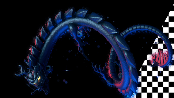 Flying Chinese Dragon VJ Loop V1, Motion Graphics | VideoHive