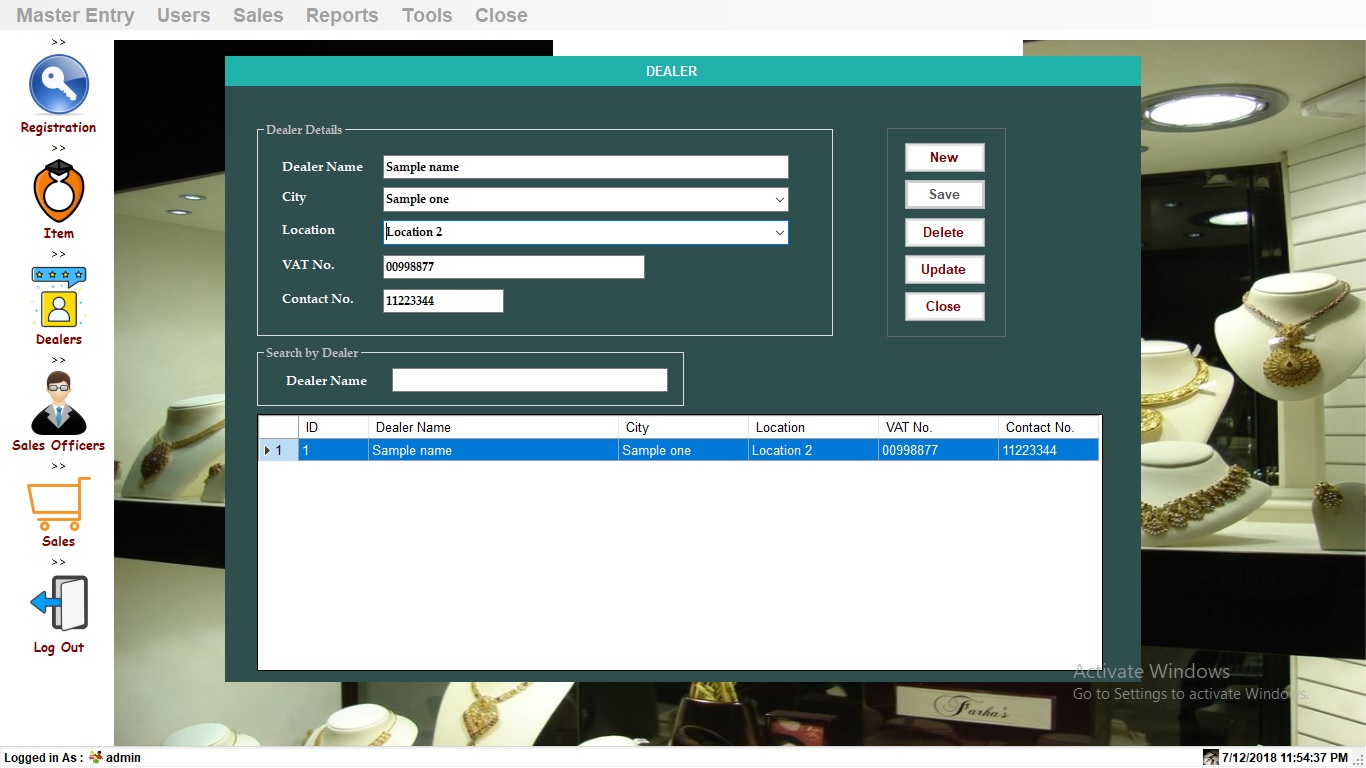 Jewellery Shop | Sales & Order Management System with source code by FM ...
