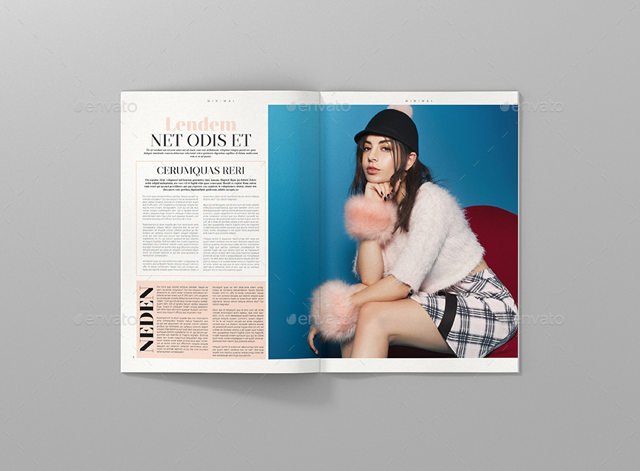 Minimal Magazine Template, Print Templates | GraphicRiver