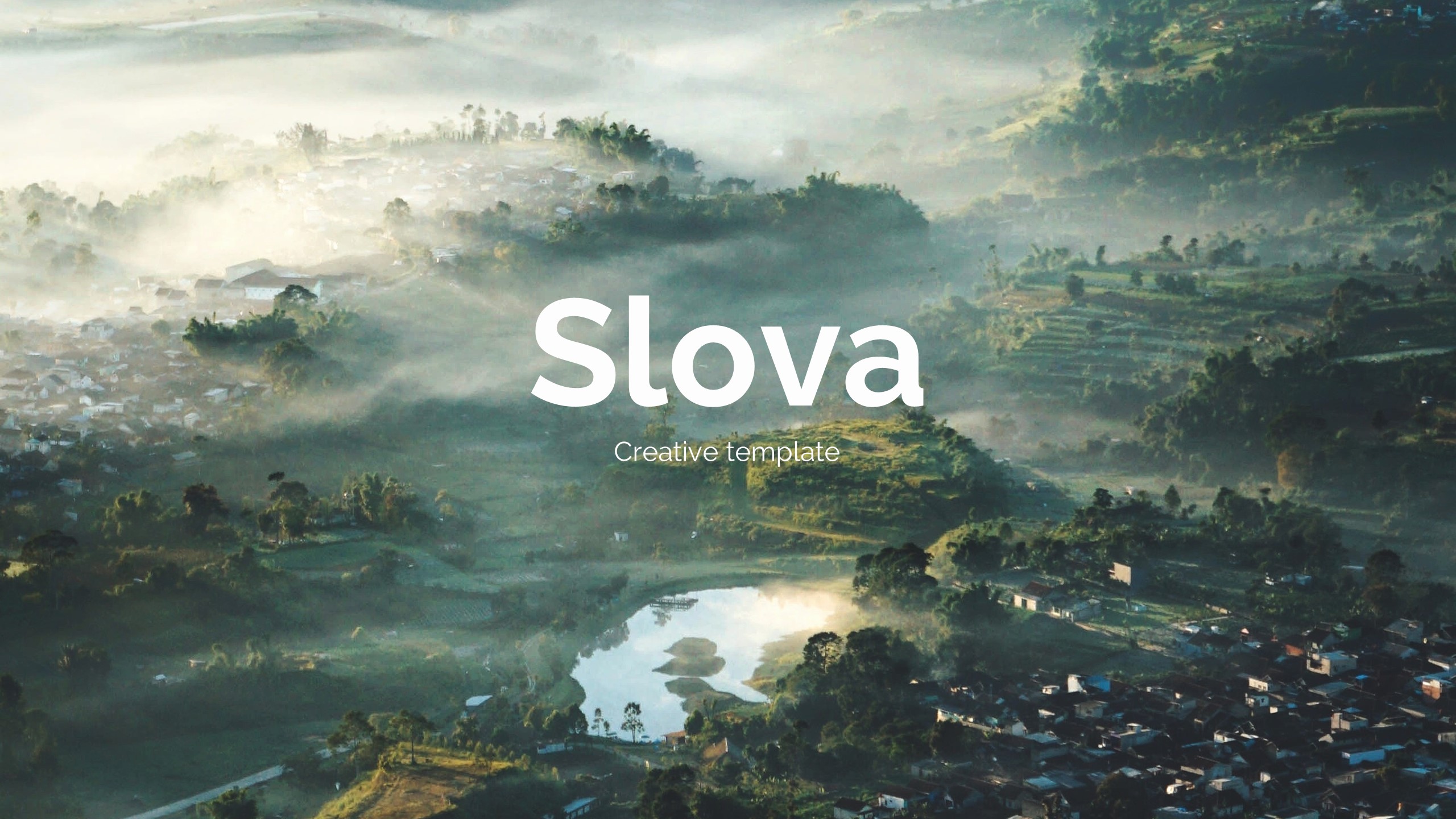 Slova Creative Project Powerpoint Template, Presentation Templates