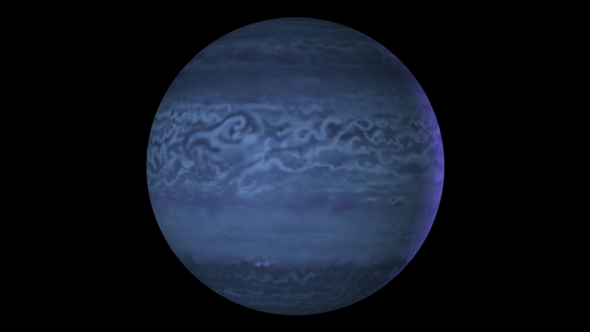 Planet Neptune on a Black Background, Motion Graphics | VideoHive