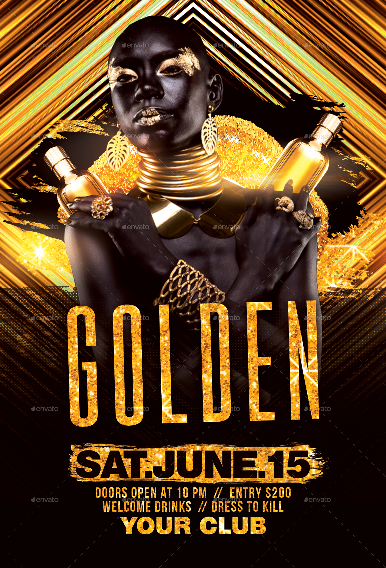 Golden Flyer, Print Templates | GraphicRiver